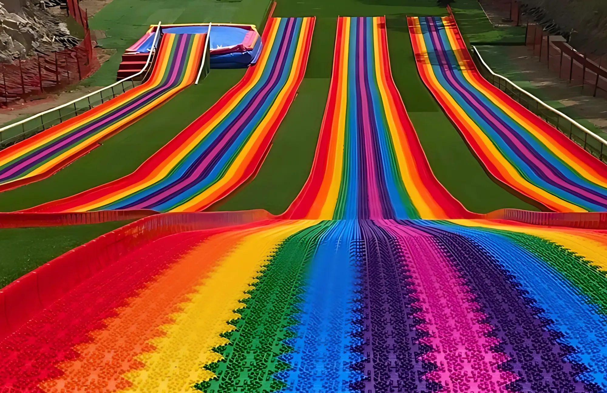 Rainbow Slides - Water & Fun